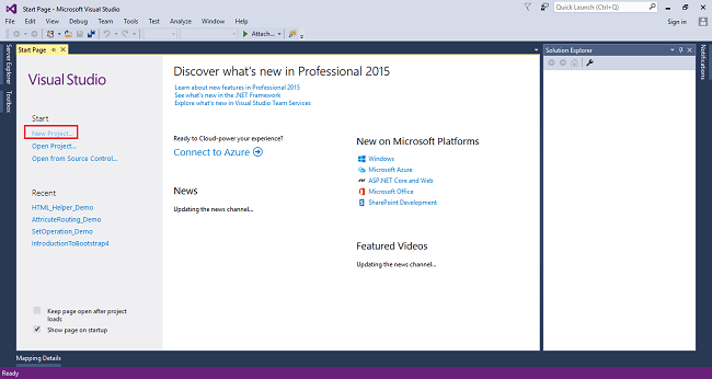 Overview Of Standard HTML Helpers In MVC